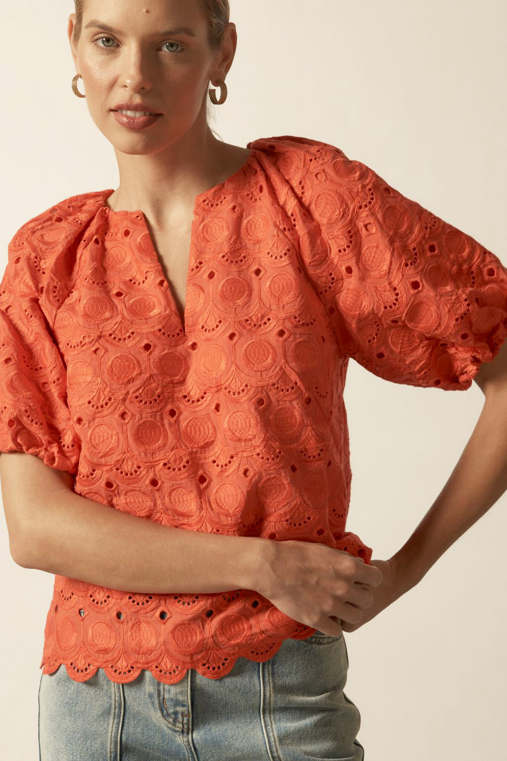 Rouse Top - persimmon – zoe kratzmann