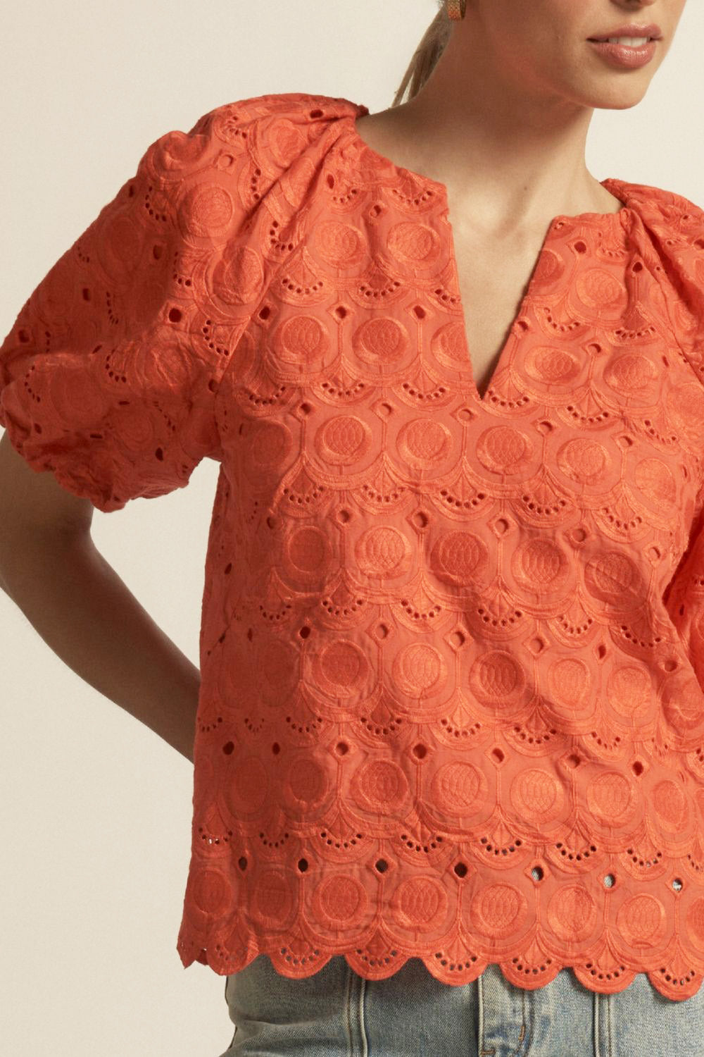 Rouse Top - persimmon – zoe kratzmann