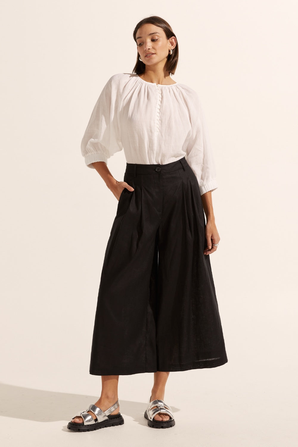 anchor pant - black – zoe kratzmann