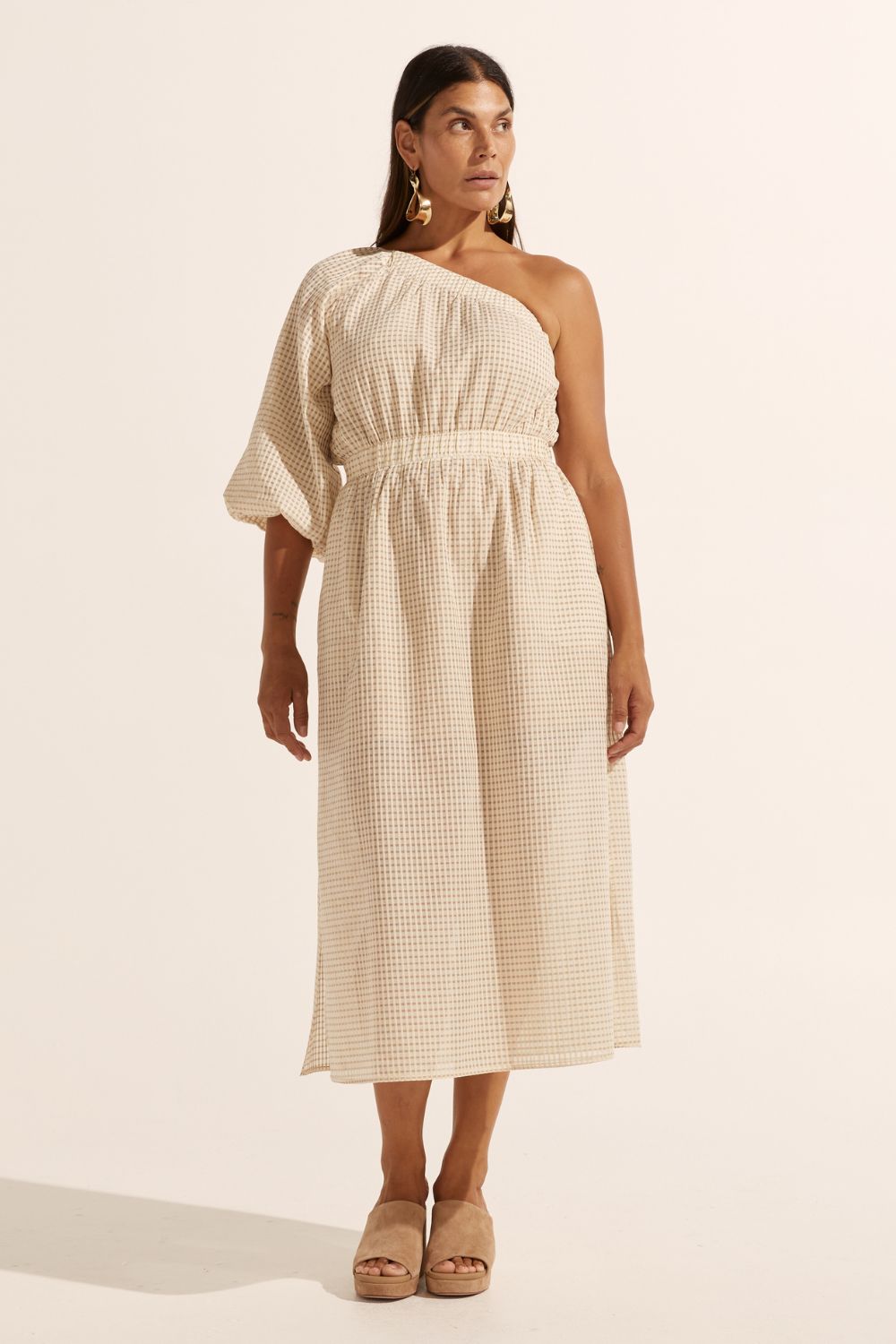 invite dress - elm check – zoe kratzmann