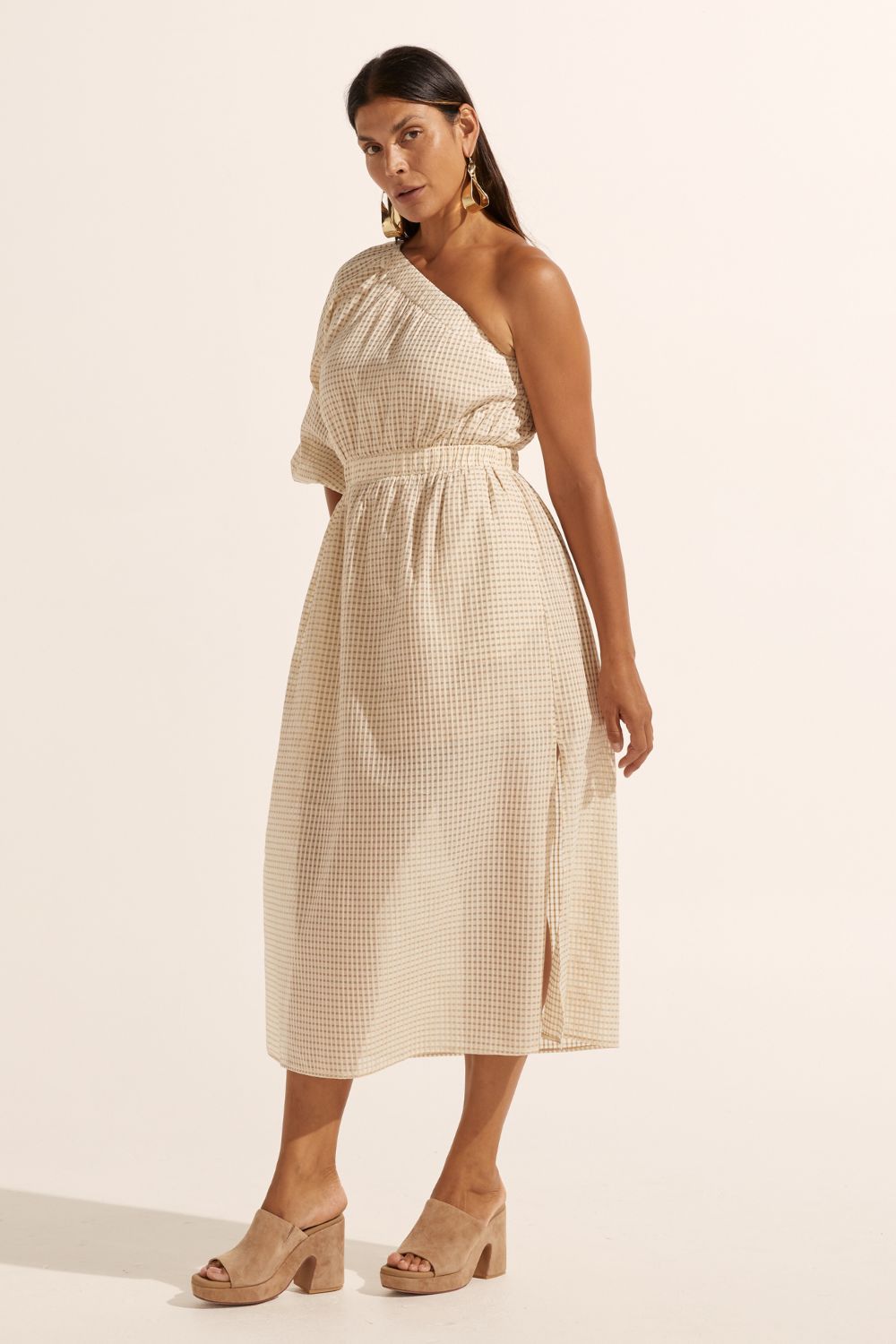 invite dress - elm check – zoe kratzmann