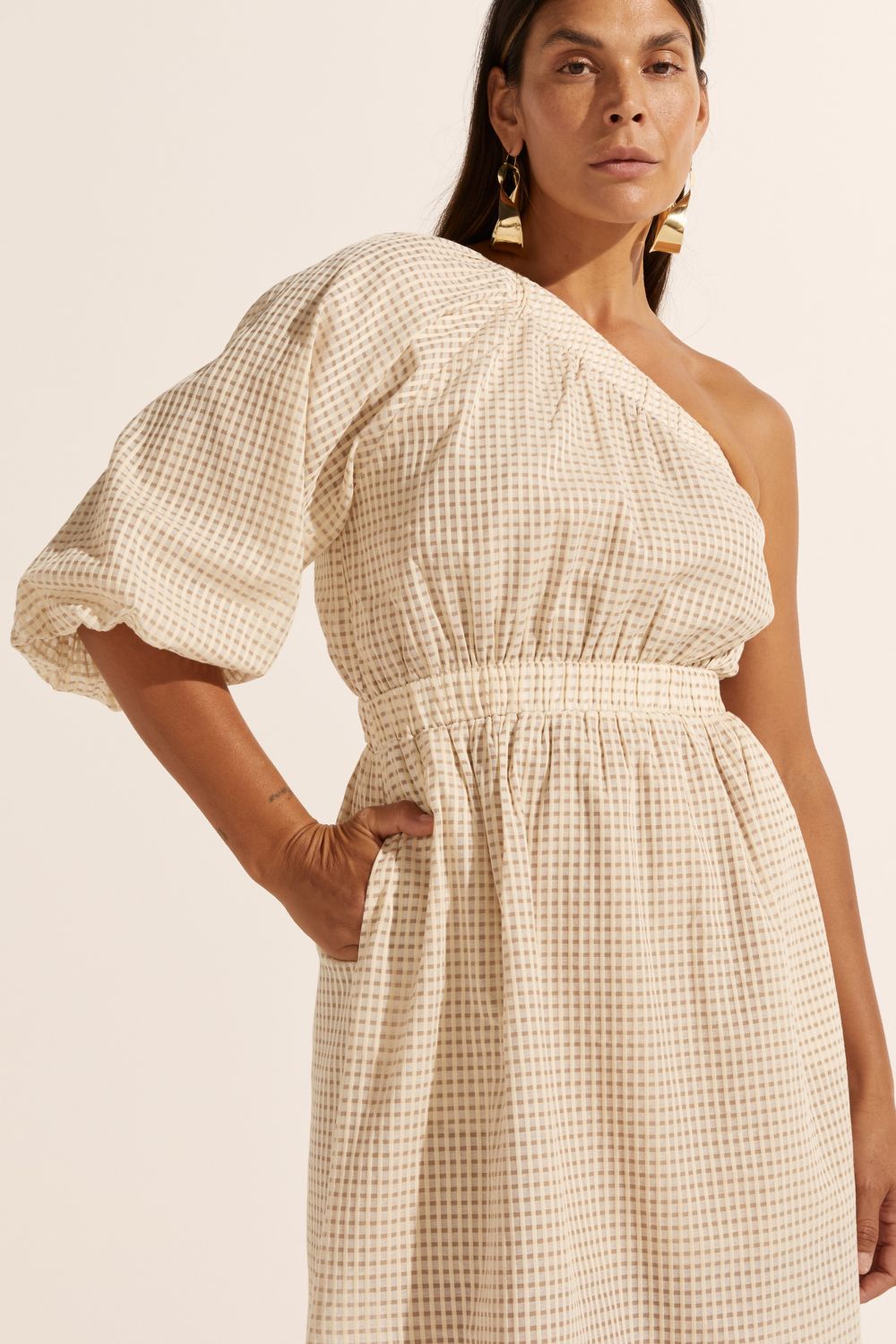 invite dress - elm check – zoe kratzmann