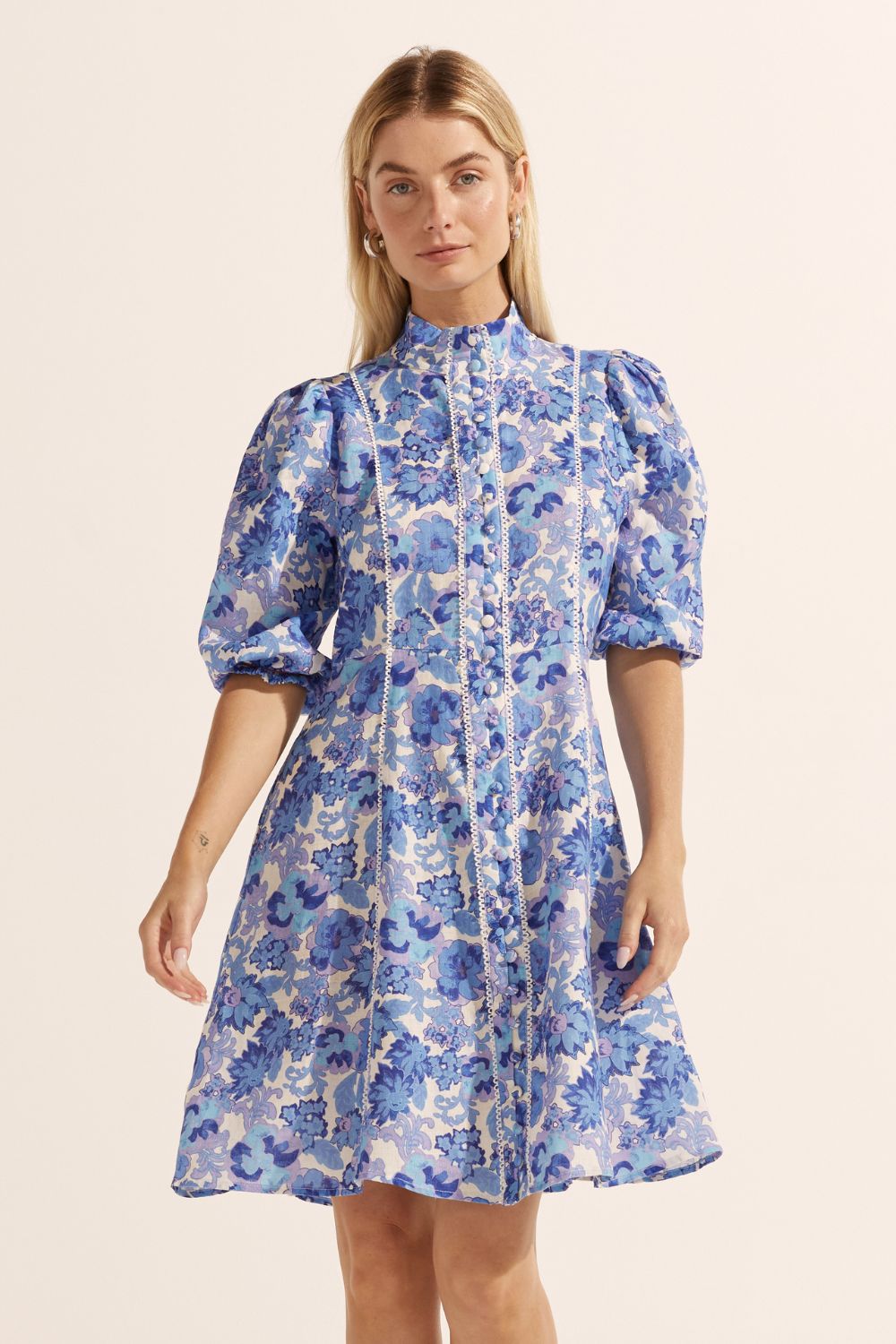 jargon dress - pacific floral – zoe kratzmann