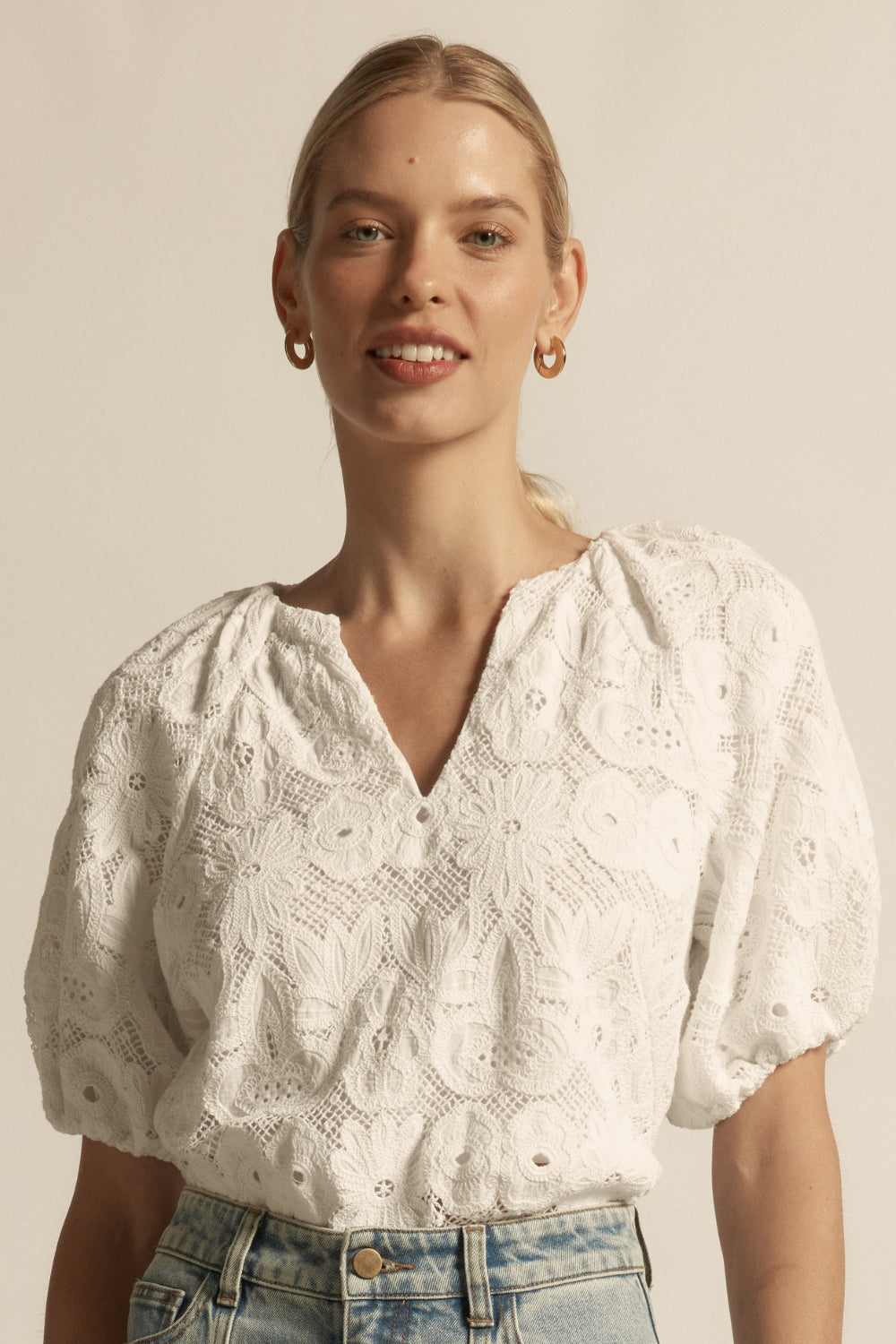 Rouse top - porcelain – zoe kratzmann